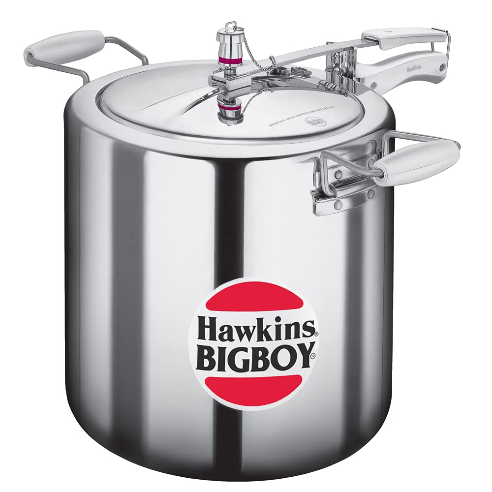 Hawkins Bigboy Aluminum Pressure Cooker, 22 Litres – Sarathy Kitchenware