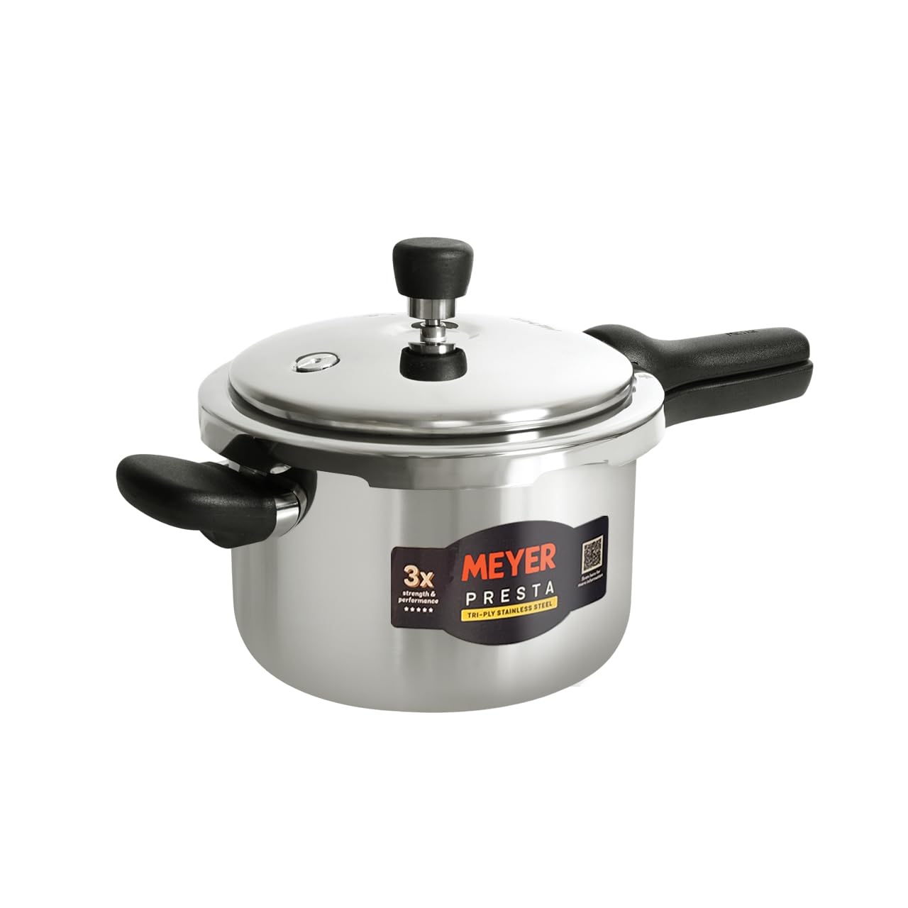 Meyer Presta Triply Pressure Cooker 3 Litre | Outer Lid Pressure Cooke ...