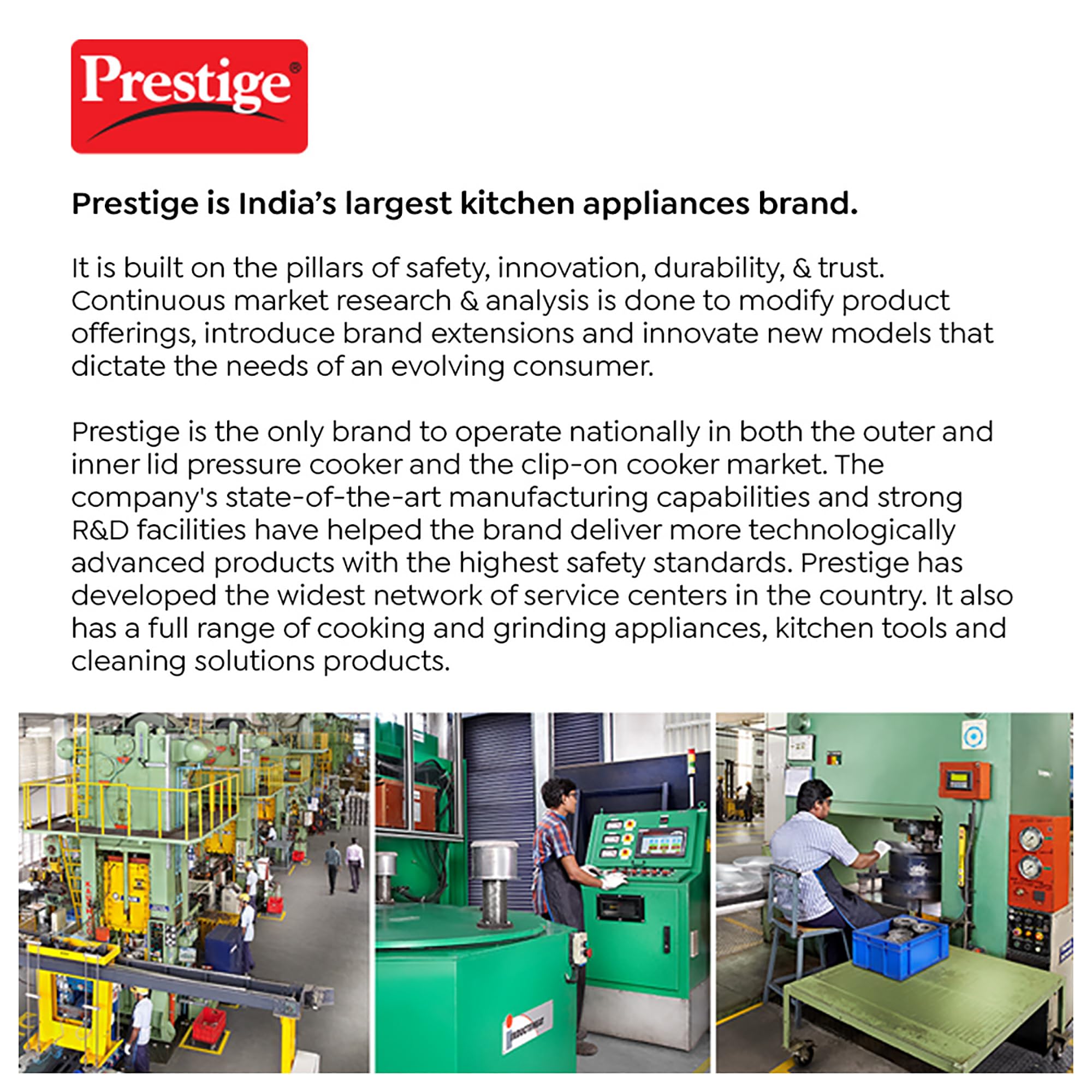 Prestige 3L Flip On Triply Stainless Steel Pressure Cooker Glass Lid|D ...