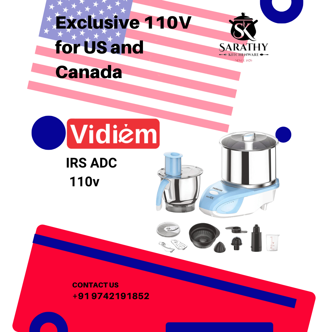 VIDIEM IRIS ADC WITH FOOD PROCESSOR - 110 V – Sarathy Kitchenware